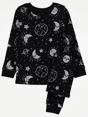 Black Space Pyjamas | Kids | George at ASDA