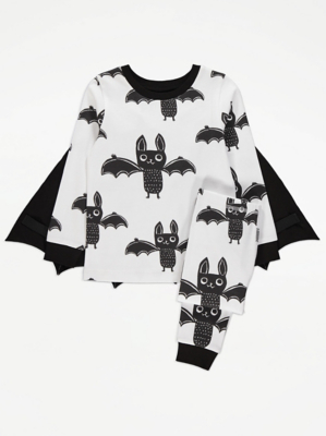 Halloween Bat Wing Long Sleeve Pyjamas | Kids | George at ASDA