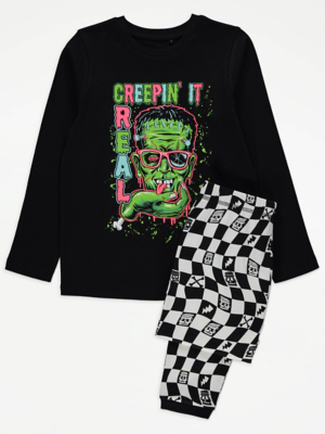 Disney Jack Skellington Glow in the Dark Halloween Pyjamas | Kids ...