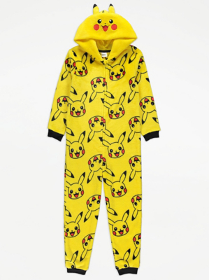 Pokémon Pikachu Yellow Fleece Onesie | Kids | George at ASDA
