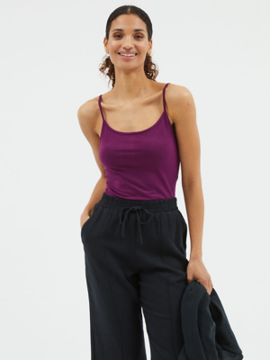 Plum Fitted Cami Top | Women | George at ASDA