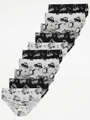 Car Briefs 10 Pack | Kids | George at ASDA