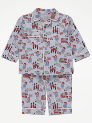 Paddington Blue Woven Shirt Pyjamas | Baby | George at ASDA