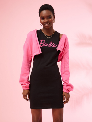 G21 Barbie Black Slogan Midi Dress | Women | George at ASDA