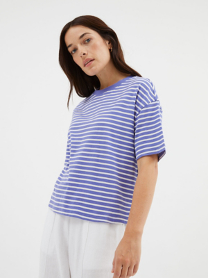 Striped Boxy T-Shirt | Women | George at ASDA
