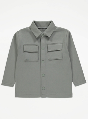 Sage Green Scuba Shacket | Kids | George at ASDA