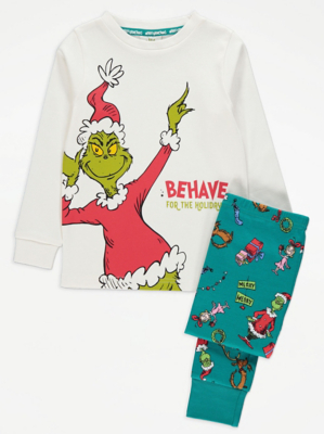 The Grinch Behave For The Holidays Matching Kids Christmas Pyjamas ...