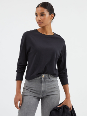 Black Long Sleeve Top | Women | George at ASDA