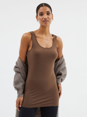 Brown Basic Longline Vest | Women | George at ASDA