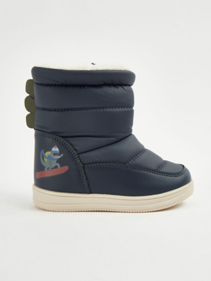 Dinosaur Spike Fleece Lined Snow Boots | Sale & Offers | George at ASDA