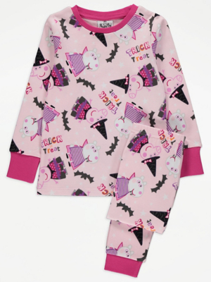 Peppa Pig Pink Long Sleeve Halloween Pyjamas | Kids | George at ASDA