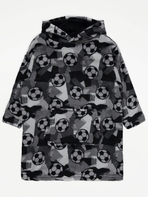 Grey Football Camouflage Snuggle Hoodie | Kids | George at ASDA