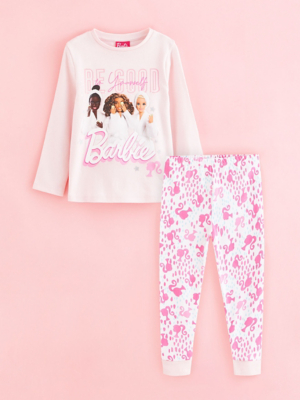 Barbie Pink Be Good To Yourself Pyjamas | Kids | George at ASDA