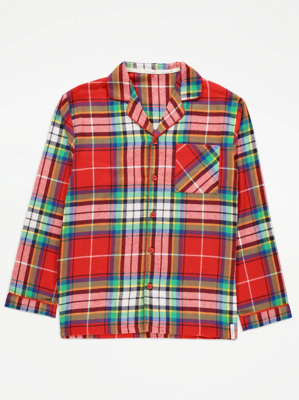 Matching Red Checked Shirt Pyjamas | Men | George at ASDA