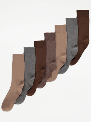 Neutral Feel Fresh Socks 7 Pack | Men | George at ASDA