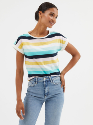 Yellow Striped T-Shirt | Women | George at ASDA