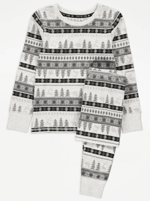 Fairisle Long Sleeve Matching Kids Christmas Pyjamas | Kids | George at ...