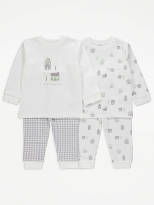 House Long Pyjamas 2 Pack | Baby | George at ASDA