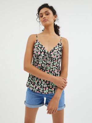Abstract Floral Print Beaded Cami Top | Women | George at ASDA