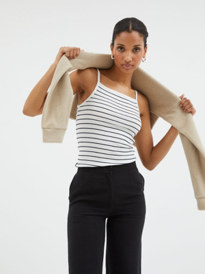 Striped Square Neck Cami Top | Women | George at ASDA