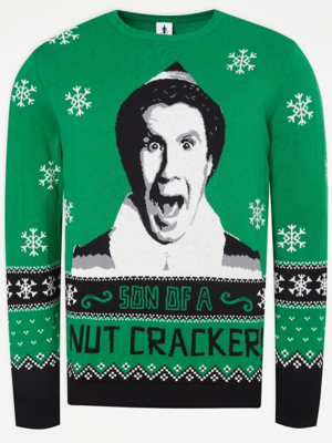 Elf Green Fairisle Christmas Jumper | Men | George at ASDA