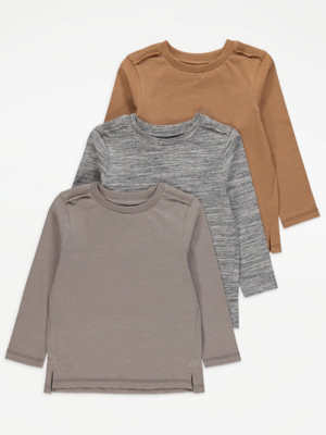 Speckled Long Sleeve Tops 3 Pack | Kids | George at ASDA