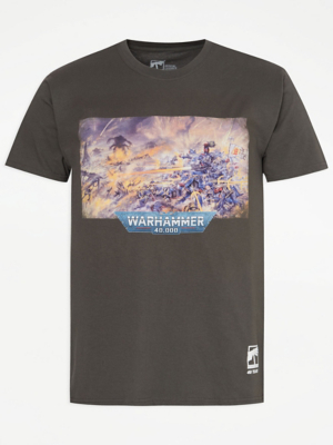 Warhammer 40,000 Grey Graphic T-Shirt | Men | George at ASDA