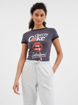 Coca Cola Grey Slogan Graphic T-Shirt | Women | George at ASDA