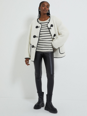 Black Leather Look Trousers | Women | George at ASDA