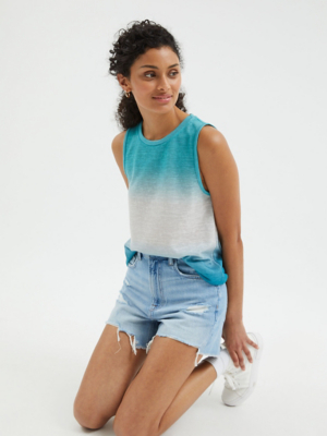 Turquoise Tie Dye Vest | Women | George at ASDA