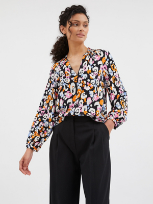 Pink Leopard Print Popover Blouse | Women | George at ASDA