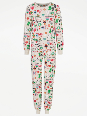 Fa La La Matching Adults Family Christmas Pyjamas | Lingerie | George ...