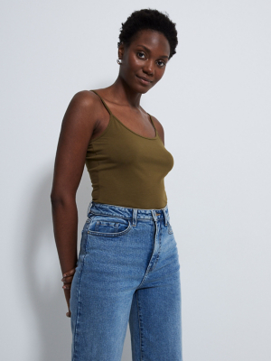 Olive Fitted Cami Top | Women | George at ASDA