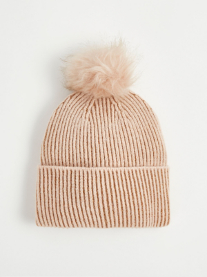Pink Glitter Bobble Hat | Women | George at ASDA