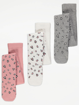 Leopard Tights 3 Pack | Kids | George at ASDA