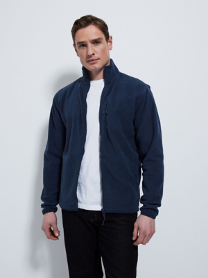 Blue Zip Up Fleece | Men | George at ASDA