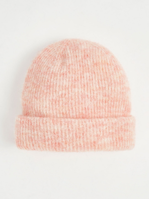 Peach Soft Touch Knitted Beanie Hat | Kids | George at ASDA