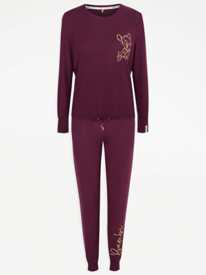 Disney Bambi Burgundy Brushed Snit Pyjamas | Lingerie | George at ASDA