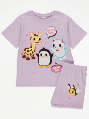 Adopt Me! Lilac Short Pyjamas | Kids | George at ASDA