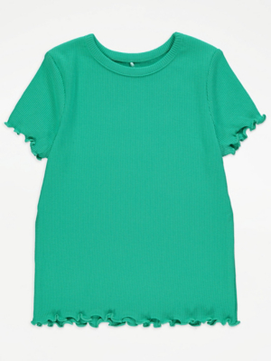 Green Rib Lettuce Short Sleeve T-Shirt | Kids | George at ASDA