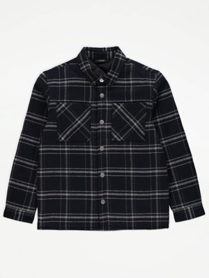 Navy Checked Shacket | Kids | George at ASDA