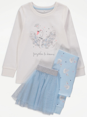 Swan Fairytales and Dreams Tutu Pyjamas | Kids | George at ASDA