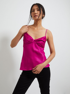 Bright Pink Knot Front Cami Top | Women | George at ASDA