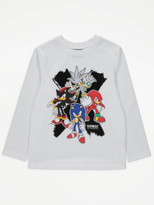 Sonic The Hedgehog Character Long Sleeve Top | Kids | George at ASDA