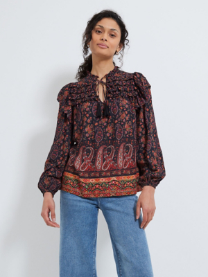 Paisley Border Frill Blouse | Women | George at ASDA