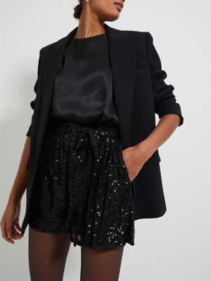 Black Sequin Shorts | Women | George at ASDA