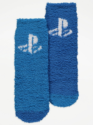 PlayStation Blue Cosy Socks 2 Pack | Kids | George at ASDA