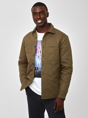 Kindred Khaki Padded Shacket | Men | George at ASDA