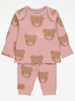 Pink Bear Pyjamas Gift Set | Baby | George at ASDA