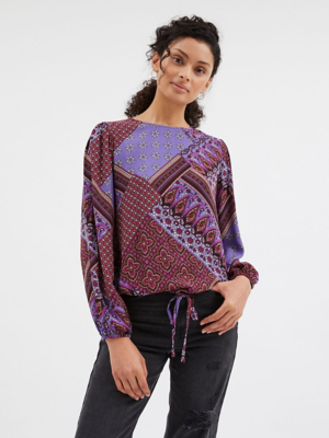 Paisley Bubble Hem Blouse | Women | George at ASDA